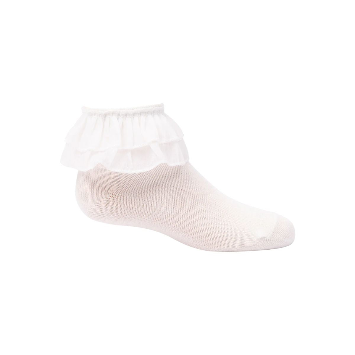 Zubii Chiffon Double Ruffle Anklet - 1319 – Little Toes