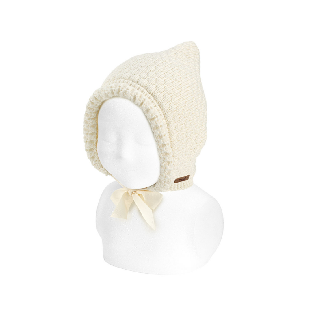 Condor Honeycomb Knit Bonnet with Grosgrain Bow - 50.511.028 – Little Toes